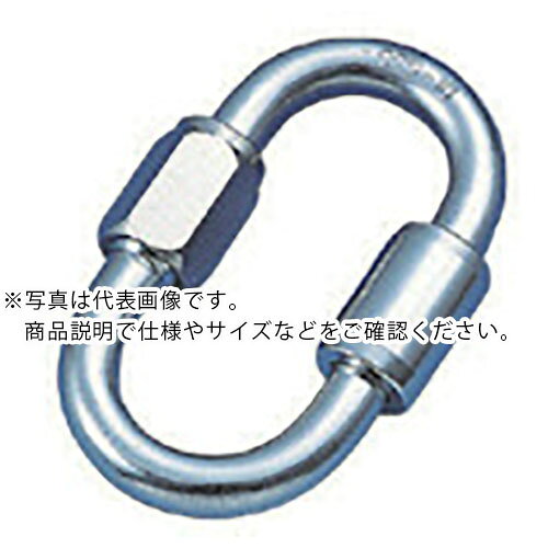 特長：連結部分を回転させることにより、太いロープなどにも容易にセットできます。用途：チェーン・ワイヤ・ロープなどの連結や、端末の金具のジョイントに使用。仕様：使用荷重(kN)：39.20D(mm)：19L(mm)：130B2(mm)：39B...
