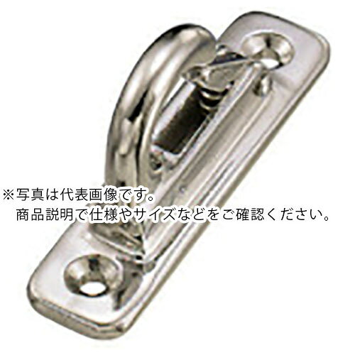 特長：平面用です。用途：壁面・床面・柱等に設置し、チェーン・ワイヤ・ロープの端末金具として使用。仕様：使用荷重(kN)：0.15d(mm)：4.2L1(mm)：70S(mm)：9W(mm)：17.5L2(mm)：54H(mm)：34t(mm...