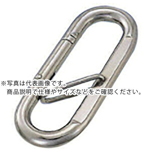 特長：チェーンの端末金具などに、ワンタッチで付け外しができます。ハズレ止め付ですので、安心です。用途：チェーン・ワイヤ・ロープなどの連結や、端末の金具のジョイントに使用。仕様：使用荷重(kN)：0.78D(mm)：6L(mm)：66S(mm...