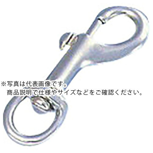 特長：アイの部分が回転するので連結した時にからみません。ワンタッチで開くので手軽にジョイントできます。用途：ペットの係留用チェーンによく使用されています。仕様：使用荷重(kN)：0.20D(mm)：4L(mm)：76H(mm)：11W(mm...