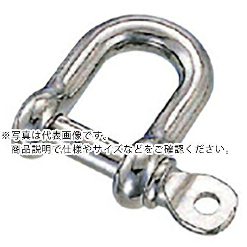 特長：ねじ込みタイプのスタンダードなシャックルです。用途：連結金具として使用します。仕様：使用荷重(kN)：24.50ねじ径：M30L(mm)：112B(mm)：56d(mm)：60D1(mm)：28D2(mm)：28材質／仕上：材質：ステ...