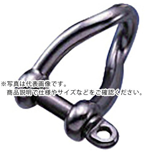 特長：90度ひねっているので角度を変えることができます。用途：チェーン・ワイヤ・ロープ等の連結や、端末の金具のジョイントに使用。仕様：使用荷重(kN)：3.43ねじ径：W3/8D(mm)：10L(mm)：50B(mm)：20d(mm)：20...