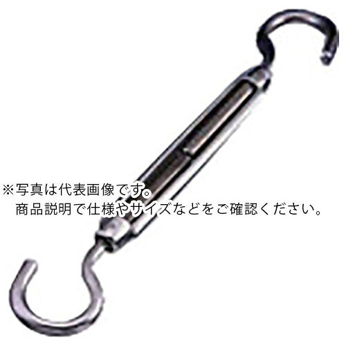 特長：枠を回転させると、ゆるめたり、締めたりすることができます。用途：ワイヤロープの張り具合の調節に。仕様：ねじ径：W3/8使用荷重(kN)：1.57L(mm)：150A(mm)：80W(mm)：23B(mm)：136D(mm)：8.2S(...