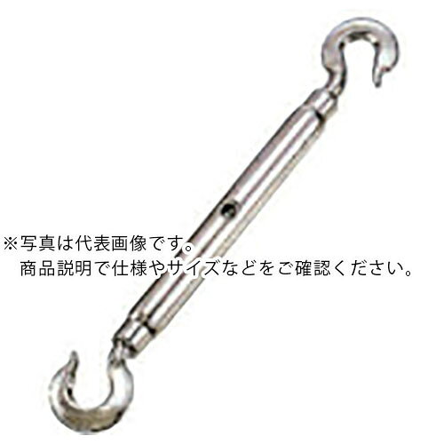 特長：枠を回転させると、ゆるめたり、締めたりすることができます。枠式とは違い、パイプタイプでネジ部分が露出していないので、より装飾的です。用途：ワイヤロープの張り具合の調節に。仕様：ねじ径：W5/8使用荷重(kN)：5.88L(mm)：25...