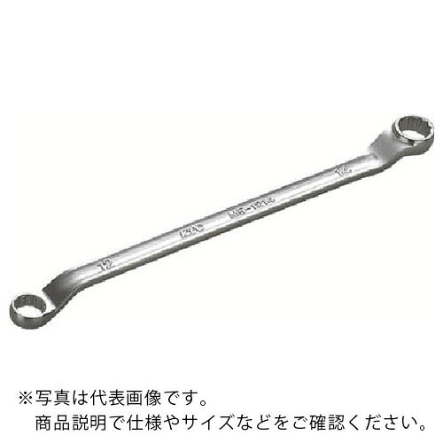 特長：トルク伝達を最大限に発揮できる45°×6°のオフセット角度です。くぼんだ場所のボルト・ナットにも掛かりやすく、ヘッドを裏返しての使用も可能です。サイズ表示は大きく見やすい鍛造浮き出し刻印です。仕様：対辺寸法(mm)：14×17全長(m...