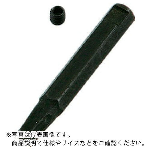 特長：六角穴付き止めねじ付きです。ビット交換時にはタイプAの場合は2mm、タイプBの場合は2．5mmのヘキサゴンレンチが必要です。用途：交換用ビット仕様：タイプ：A呼びNo.：T8対辺寸法(mm)：6.3全長(mm)：41いじり止めトルクス...