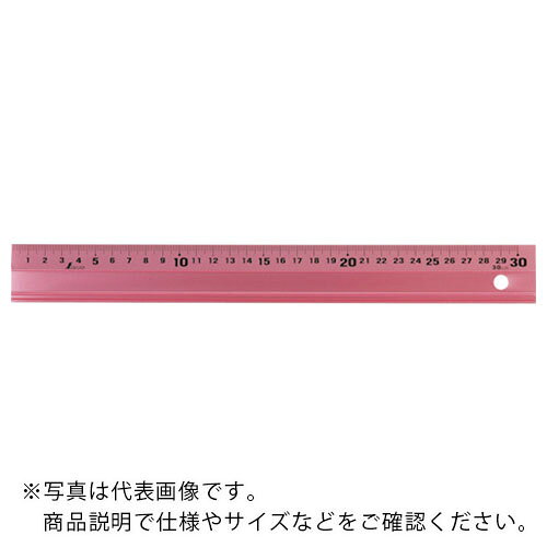 特長：カッティング面より高いカッターの刃が滑っても乗り越えにくい危険防止壁付です。高級感あるカラーアルマイト仕上げです。用途：長さの測定に。溝引きに。カッティング用に。仕様：全長(mm)：310幅(mm)：35厚さ(mm)：5呼び寸法(mm...