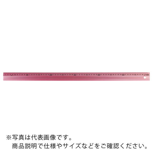 特長：カッティング面より高いカッターの刃が滑っても乗り越えにくい危険防止壁付です。高級感あるカラーアルマイト仕上げです。用途：長さの測定に。溝引きに。カッティング用に。仕様：全長(mm)：610幅(mm)：35厚さ(mm)：5呼び寸法(mm...