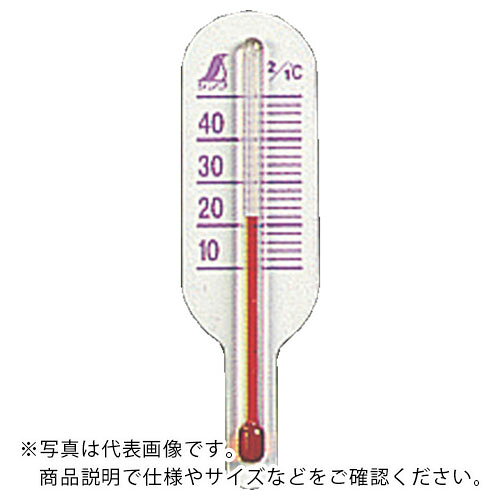特長：発芽・育苗・鉢植えの温度管理に便利な温度計です。カラフルで小さい3ケセットです。用途：地中の温度を測定仕様：精度：±2℃測定範囲：10〜50℃材質／仕上：本体:ユポ紙度管:ガラス注意：使用範囲を超えるご使用・保管はしないで下さい。　●...