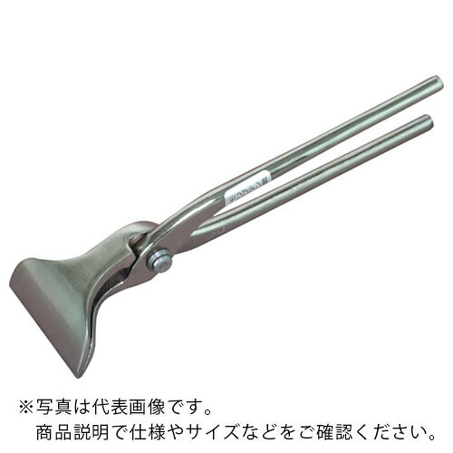 特長：モリブデンは従来の鋼材に比べ強度、耐久性に優れています。過酷な使用にも耐え、しなやかな使い心地も長期に持続します。用途：折り曲げ加工・ツブシ加工等板金加工全般。仕様：口幅(mm)：75切断能力(mm)：0.6全長(mm)：270プロ仕...
