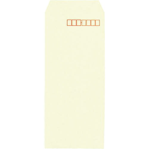 特長：古紙パルプ配合のカラークラフト封筒です。用途：B5書類（257×182）を四つ折り（205×90）の封入に最適。仕様：タイプ：長形4号色：クリーム縦(mm)：205横(mm)：90〒枠あり貼り方：スミ貼口糊：なし封入サイズ：B5書類（...