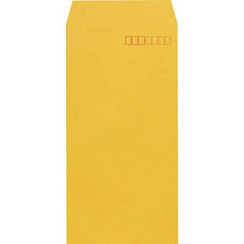 特長：色鮮やかなカラークラフト封筒です。用途：A4書類（297×210）を三つ折り（210×99）・A5書類（148×210）を二つ折り（210×74）の封入に最適。仕様：タイプ：長形3号色：イエロー縦(mm)：235横(mm)：120〒枠...