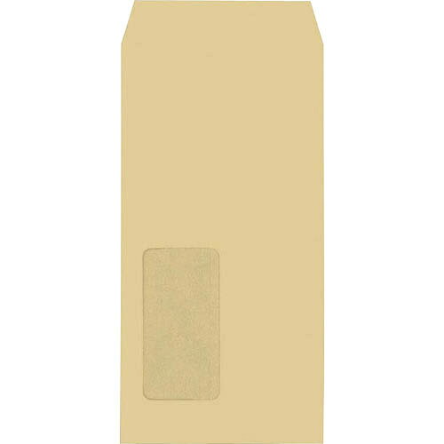 特長：環境にやさしい古紙パルプ配合率100％の封筒です。窓材が紙製で紙とプラの分別が必要なくそのまま紙資源になります。シリコンテープ付きで、簡単に封緘できます。用途：A4書類（297×210）を三つ折り（210×99）・A5書類（148×2...