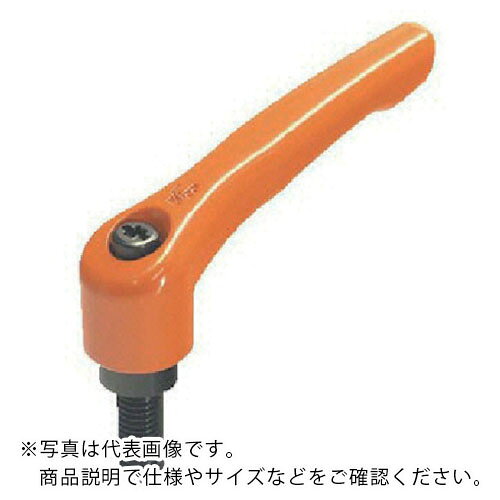 仕様：クランプレバー材質／仕上：レバー：亜鉛ダイキャスト(ZDC1) 塗装 オレンジネジ部：SUM22L 黒染め注意：北海道・沖縄運賃1500円　●代表画像について 商品によっては、代表画像を使用している場合がございます。 商品のカラー、サ...