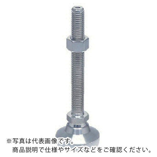 特長：スイベル構造で傾斜した状態でも16000Nの荷重に耐えられます。硫黄物の含有量が少ない為、医療機器、食品関係の装置等の衛生面や腐食の心配される場所に適しています。パッド底のポリアセタールにより機械接地面と機械を電気的に絶縁します。仕様...
