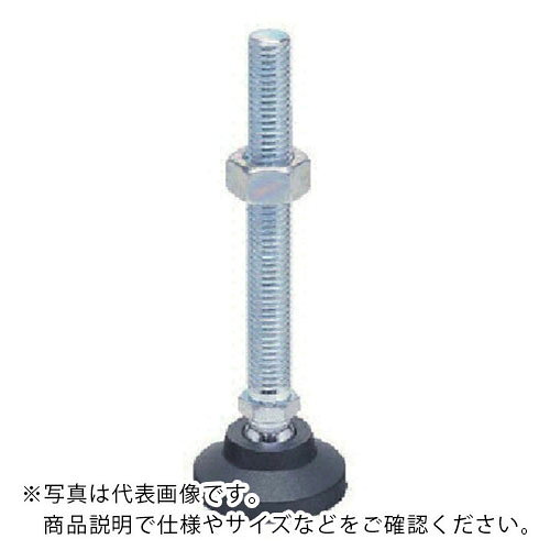 特長：スイベル構造で傾斜した状態でも10000Nの荷重に耐えられます。パッドは耐水・耐食性に優れたエンプラ製です。コンパクトな設備に最適です。硫黄物の含有量が少ない為、医療機器、食品関係の装置等の衛生面や腐食の心配される場所に適しています。...