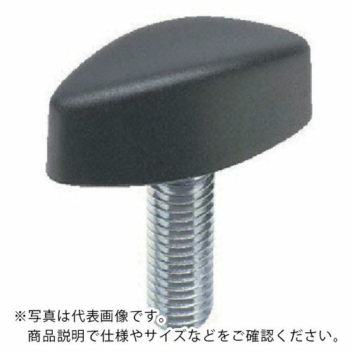 特長：T字型ですので力のかかりやすい小型ノブです。仕様：ロッキングキー材質／仕上：ノブ：ポリアミド(ガラス繊維強化) ブラックオネジ：SUM22L 亜鉛メッキ注意：高温または多湿の条件下でご使用の場合は、樹脂の材料特性を劣化させる恐れがあり...