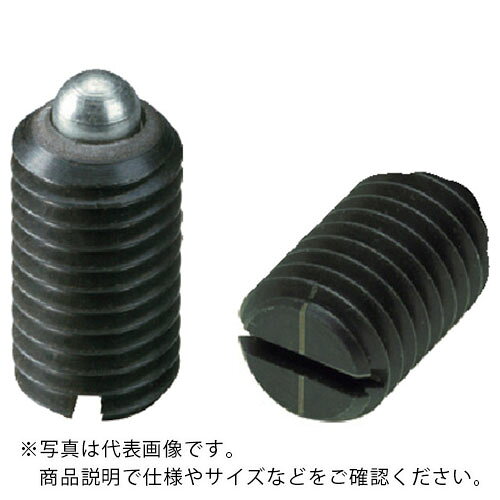 特長：全長が短く狭いスペースに取り付け可能です。用途：割り出しやストッパーなどの位置決め部品。仕様：ショートプランジャー材質／仕上：本体：SUM22L 黒染めコイルバネ：SWPAセンターピン：SUM22L 亜鉛メッキ HRC56〜60　●代...