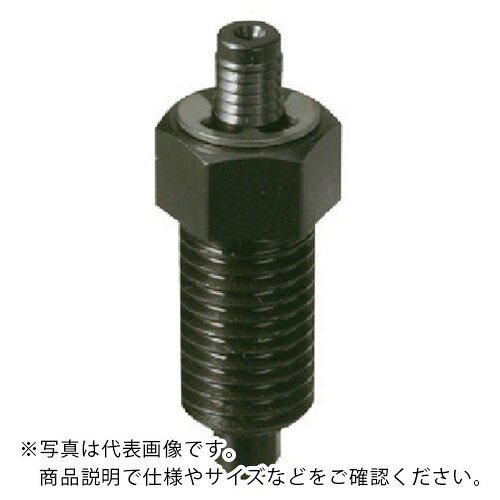 特長：操作ネジ部によりノーズがストロークし、位置決めします。遠隔操作等を行う場合、操作ネジ部でジョイントすることができます。仕様：インデックスプランジャー材質／仕上：本体：SUM22L 黒染めコイルバネ：SWPAノーズ：SUM22L HRC...