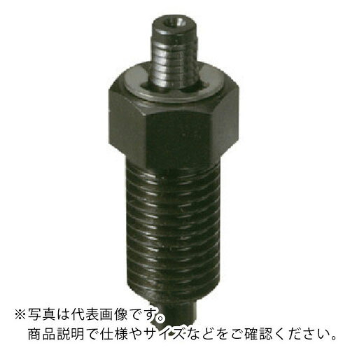 特長：操作ネジ部によりノーズがストロークし、位置決めします。遠隔操作等を行う場合、操作ネジ部でジョイントすることができます。仕様：インデックスプランジャー材質／仕上：本体：SUM22L 黒染めコイルバネ：SWPAノーズ：SUM22L HRC...