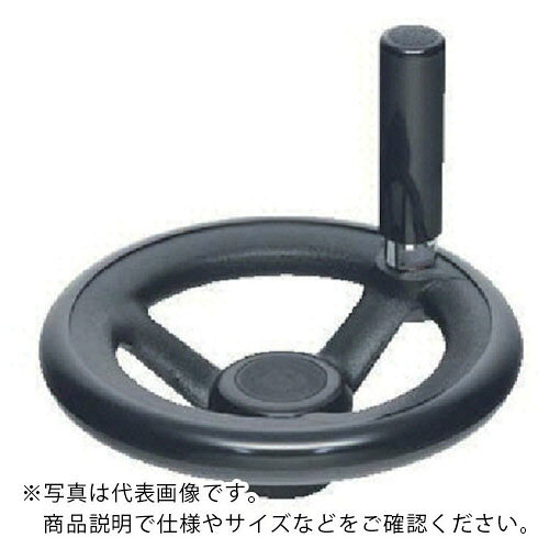 特長：樹脂製の回転握り付きです。軽量で最もスタンダードな樹脂製ハンドル車です。仕様：ハンドル径(mm)：125ボス径(mm)：29ハンドル高さ(mm)：47材質／仕上：ハンドル車：ポリプロピレン ブラックインサート：SUS303握り：ポリア...