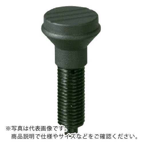 特長：ノブの操作でノーズがストロークし、位置決めします。仕様：インデックスプランジャー材質／仕上：本体：SUM22L 黒染めノブ：ポリアミド つや消しブラックコイルバネ：SWPAノーズ：SUM22L HRC58〜62注意：北海道・沖縄運賃1...