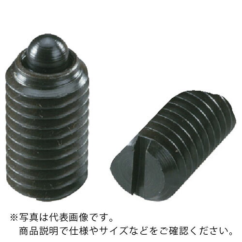 特長：全長が短く狭いスペースに取り付け可能です。仕様：ショートプランジャー材質／仕上：本体：SUM22L 黒染めコイルバネ：SWPAセンターピン：SUM22L HRC56〜60　●代表画像について 商品によっては、代表画像を使用している場合...