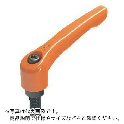 仕様：クランプレバー左ネジ材質／仕上：レバー：亜鉛ダイキャスト(ZDC1) 塗装 オレンジネジ部：SUM22L 黒染め注意：北海道・沖縄運賃1500円　●代表画像について 商品によっては、代表画像を使用している場合がございます。 商品のカラ...