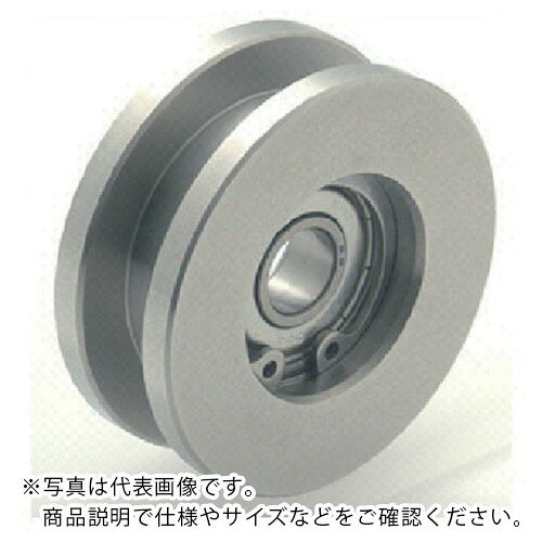 特長：各種スライド扉や搬送用のローラーに最適です。中荷重仕様です。レールは市販のミガキ四角鋼がご利用できます。仕様：ガイドローラーH型(SUS製)材質／仕上：本体：SUS303ベアリング：SUS440C止め輪：SUS304注意：北海道・沖縄...