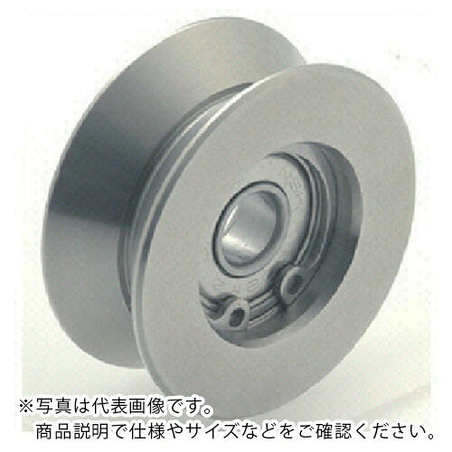 特長：各種スライド扉や搬送用のローラーに最適です。中荷重仕様です。レールは市販のミガキ丸鋼がご利用できます。仕様：ガイドローラーY型(SUS製)材質／仕上：本体：SUS303ベアリング：SUS440C止め輪：SUS304　●代表画像について...
