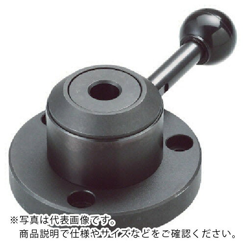 特長：重量ワークの穴位置決めに最適です。レバー操作で工具不要です。多様なワーク穴に対応できるよう、ピン交換が可能です。操作が容易です。ピンの突き出し、ピンの戻り時のロック機構付き。仕様：突き出しピン(レバータイプ)材質／仕上：本体：S45C...