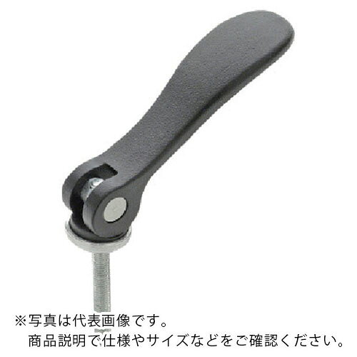 特長：一度適正な位置までねじ込めば、レバーを倒したり起こしたりする操作のみで、クランプ・アンクランプが行えます。仕様：カムレバー材質／仕上：レバー：アルミダイキャスト 黒色粉体塗装スラストワッシャー：ポリアミド(ガラス繊維強化) ブラックネ...