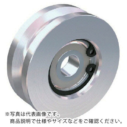 特長：チェーンの従動ローラーとしてご使用になれます。ボールベアリングは止め輪で固定してあります。仕様：丸ベルトローラー材質／仕上：本体：S45C 無電解ニッケルメッキベアリング：スチール止め輪：スチール注意：北海道・沖縄運賃1500円　●代...