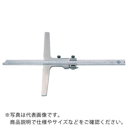 特長：ベースの長さが長いので、大口径の深さ測定も簡単に行えます。用途：大開口部の深さ測定に。仕様：測定範囲(mm)：0〜300器差(mm)：±0.04最小表示：0.02mm測定長300mm最小読取値0.02mm器差±0.04mmべ−ス長25...