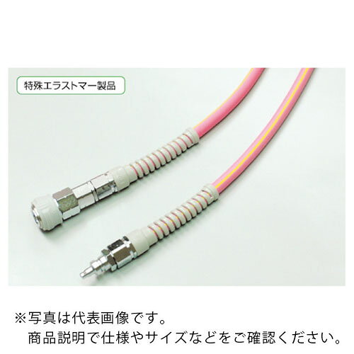 特長：最高使用圧4Mpa対応の高圧仕様で作業スピードが大幅アップ、当社独自の新配合特殊素材使用で引っかかりにくく折れにくなっています。用途：建築用高圧釘打ち機のエアー用仕様：外径(mm)：10色：ピンク(YLライン入)接続継手：高圧用ワンタ...