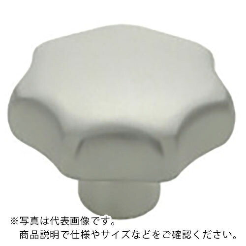 特長：ノブ上面にくぼみがなく食品機械や洗浄機械等に最適です。仕様：外径(mm)：32ノブ高さ(mm)：21ねじ径：M6×1.0ねじ深さ(mm)：12材質／仕上：ステンレススチール(SCS13) バフ研磨注意：北海道・沖縄運賃1500円　●代...