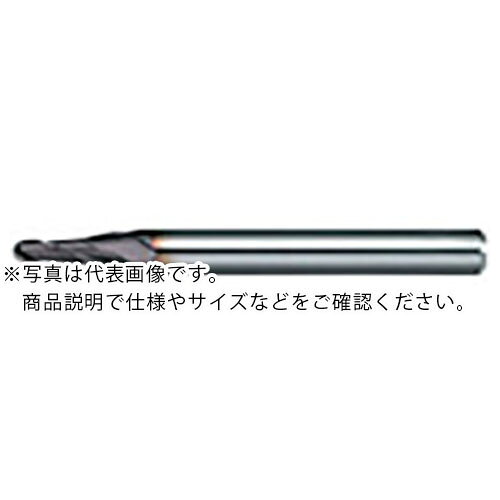 特長：テーパー加工とボール加工が同時にできます。用途：被削材：炭素鋼、合金鋼、プリハードン鋼。仕様：ボール半径(R)：R0.25片角(θ)：1°刃長(L)：2.5全長(L)：50シャンク径(d)：4材質／仕上：超微粒子超硬合金　●代表画像に...