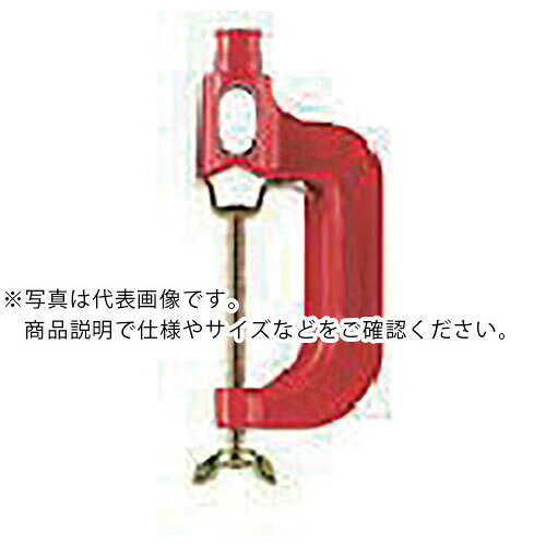 特長：アイランプホルダ用バイスです。万力式に棒パイプはΦ50mm、平板は60mmまで取付けできます。移動を必要とする工事現場の照明に使用します。用途：投光用仕様：長さ(mm)：162色：赤適合ホルダ：S0　K0　IK0　HK0　HS1適合丸...