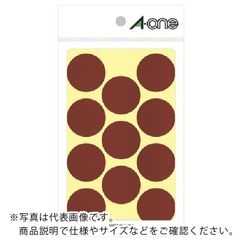 特長：豊富なカラーで識別に便利な丸型のラベルです。用途：グラフや分布図の作成に在庫管理などの色分け表示に仕様：色：茶面付：11片1パック内：154片シートサイズ：90×150mmラベルサイズ直径(mm)：30厚さ(mm)：0.09ラベル厚さ...