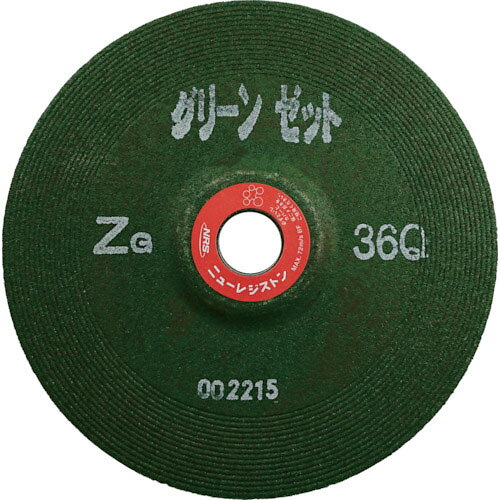 特長：重研削用です。優れた耐久性と安定した高研削能力です。優れたコストパフォーマンスです。用途：あらゆる業種の重研削作業のビード取り・バリ取り、表面研削。仕様：粒度(#)：36砥材：ZG硬度：Q外径(mm)：180厚さ(mm)：6穴径(mm...