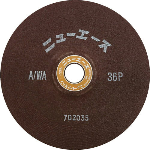 特長：研削用オフセットタイプの汎用品です。広い用途に優れた能力を有する高性能レジノイドオフセット型研削砥石です。用途：一般鋼用。ビード取り、バリ取り。仕様：粒度(#)：36砥材：A/WA硬度：P外径(mm)：180厚さ(mm)：6穴径(mm...