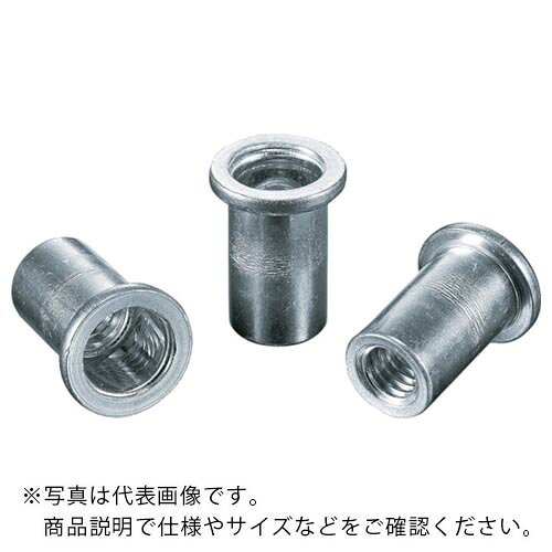特長：エビナットはナットとリベットの両方の長所を兼ねそなえた、ブラインドファスナーです。タップ立ての難しい薄材やパイプ・溶接のできないプラスチック板にも片側から簡単に取り付けることができます。専用のエビ印ナッターを使用すれば、カシメ板厚に応...