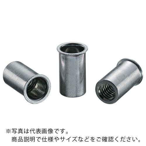特長：エビナットはナットとリベットの機能を兼ね備えたブラインドファスナーです。タップ立ての難しい薄材やパイプ・溶接のできないプラスチック板にも片側から簡単に取り付けることができます。専用のエビ印ナッターを使用すれば、カシメ板厚に応じた適切な...