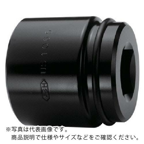 特長：ピン.Oリングで固定しますのでソケットの脱着を防ぎます。用途：六角ボルト・ナットの締結作業仕様：対辺寸法(mm)：110差込角(mm)：38.1全長(mm)：137JIS表示認定工場製材質／仕上：材質:SCM435表面処理:カチオン電...