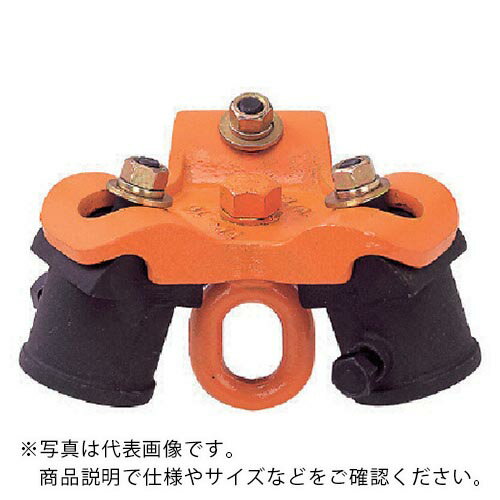 特長：屋外でチェーンブロック等を使用する時に大変便利です。用途：チェーンブロックを掛ける三脚を作るためのヘッドです仕様：定格荷重(t)：1.0適合支柱径(mm)：48.6材質／仕上：スチール　●代表画像について 商品によっては、代表画像を使...