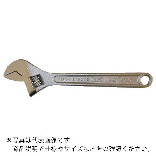 特長：本体、部品全てが特殊合金鋼使用しています。耐荷重値はJISをはるかに超えた強さと耐久力があります。用途：ボルト・ナットの締め付け用工具仕様：全長(mm)：100最大口開き(mm)：13材質／仕上：クロームモリブデン　●代表画像について...