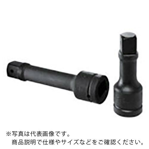 特長：深くて狭所の作業等、ハンドル操作がしにくい時、ソケットを延長させるために使用します。ソケット延長の中継ぎとして使用します。仕様：差込角(mm)：19.0全長(mm)：100JIS表示認定工場製材質／仕上：材質:SCM435表面処理:カ...