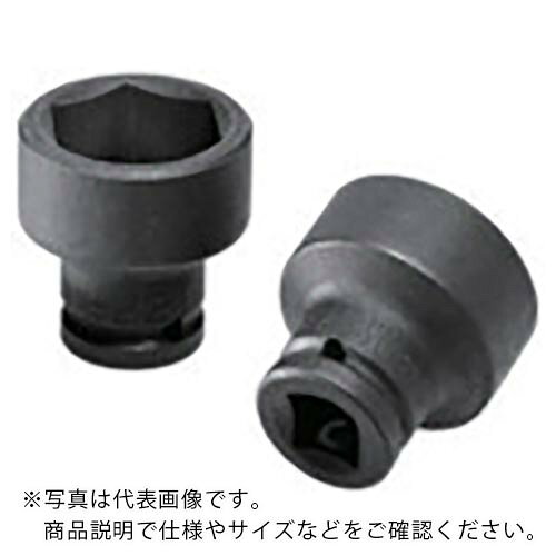 特長：ピン.Oリングで固定しますのでソケットの脱着を防ぎます。用途：六角ボルト・ナットの締結作業。仕様：対辺寸法(mm)：8差込角(mm)：9.5全長(mm)：25JIS表示認定工場製材質／仕上：材質:SCM435表面処理:カチオン電着塗装...