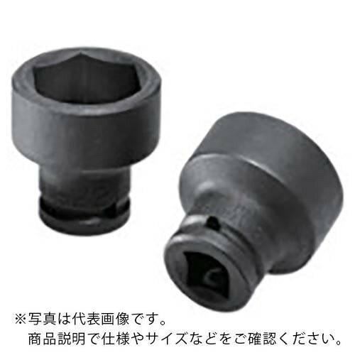 特長：ピン.Oリングで固定しますのでソケットの脱着を防ぎます。用途：六角ボルト・ナットの締結作業。仕様：対辺寸法(mm)：20差込角(mm)：9.5全長(mm)：32JIS表示認定工場製材質／仕上：材質:SCM435表面処理:カチオン電着塗...