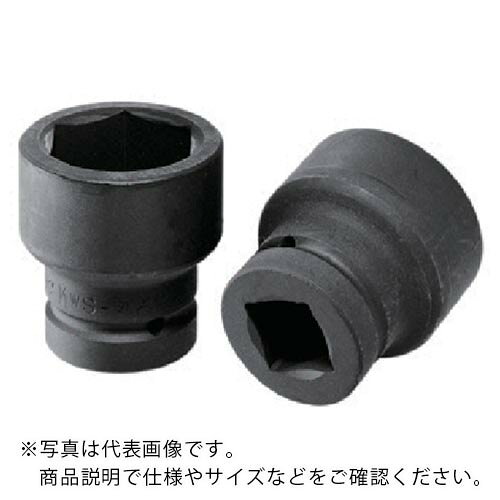 特長：ピン.Oリングで固定しますのでソケットの脱着を防ぎます。用途：六角ボルト・ナットの締結作業。仕様：対辺寸法(mm)：27差込角(mm)：25.4全長(mm)：60JIS表示認定工場製材質／仕上：材質:SCM435表面処理:カチオン電着...